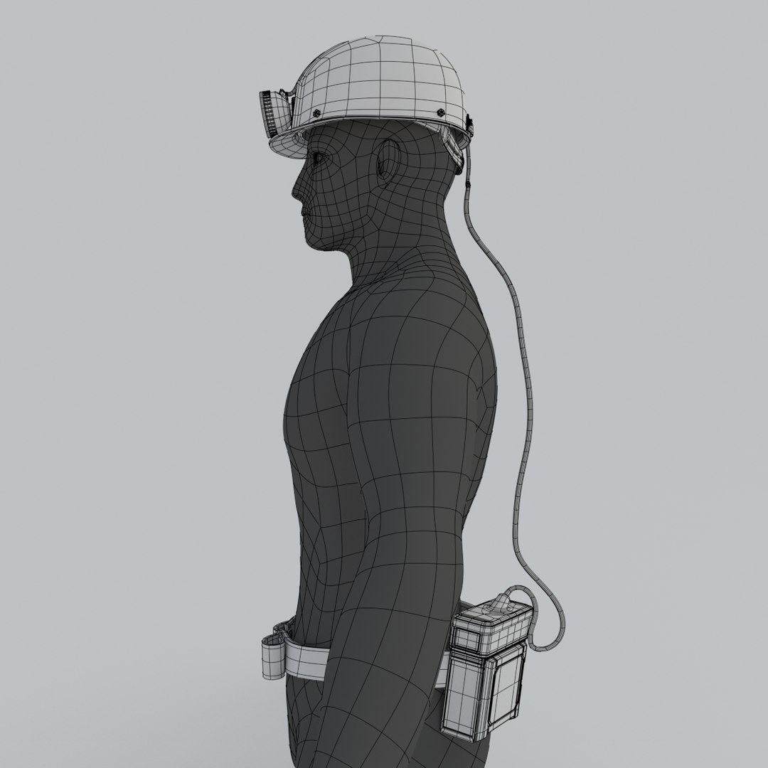 3d Miner Light Model