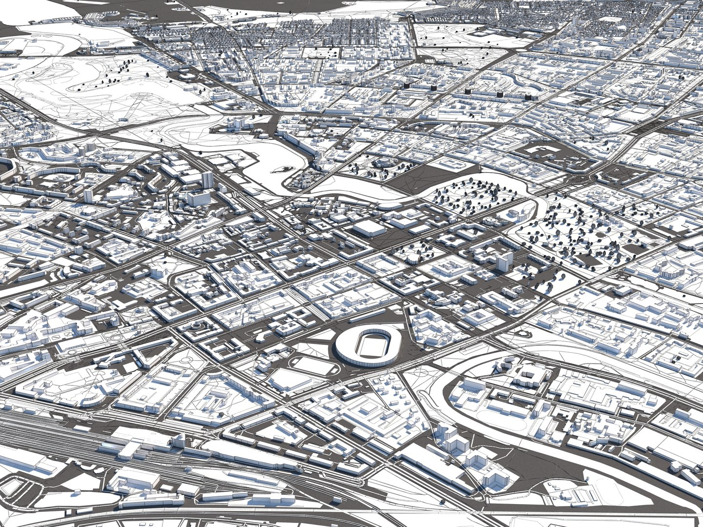3D Buildings Houses Maps - TurboSquid 1611725