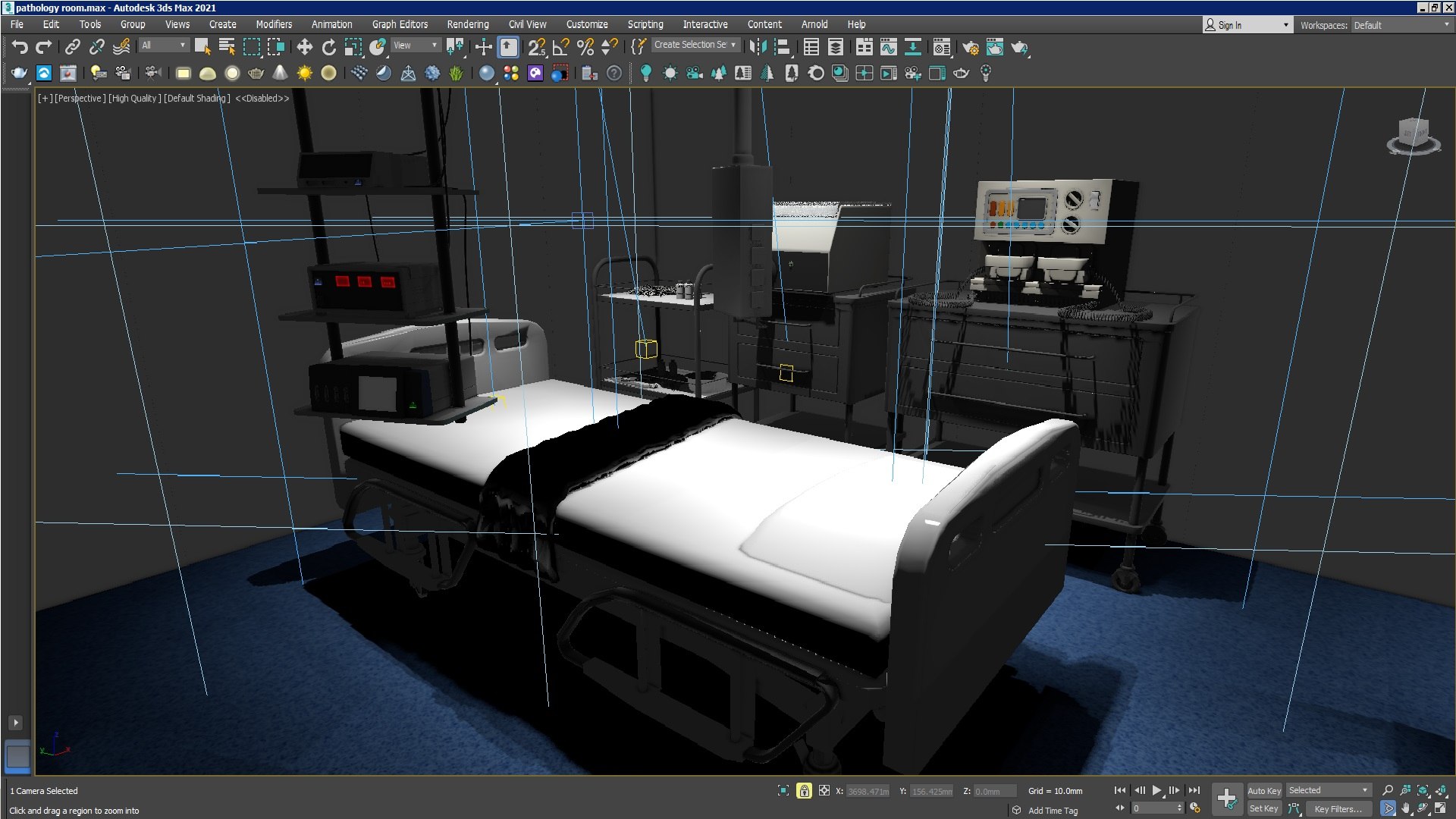 3D pathology room - hospital model - TurboSquid 1869981