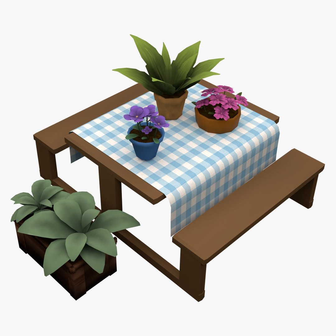 Stylized Plant And Flowers - Low Poly 3D Model 3D Model - TurboSquid ...
