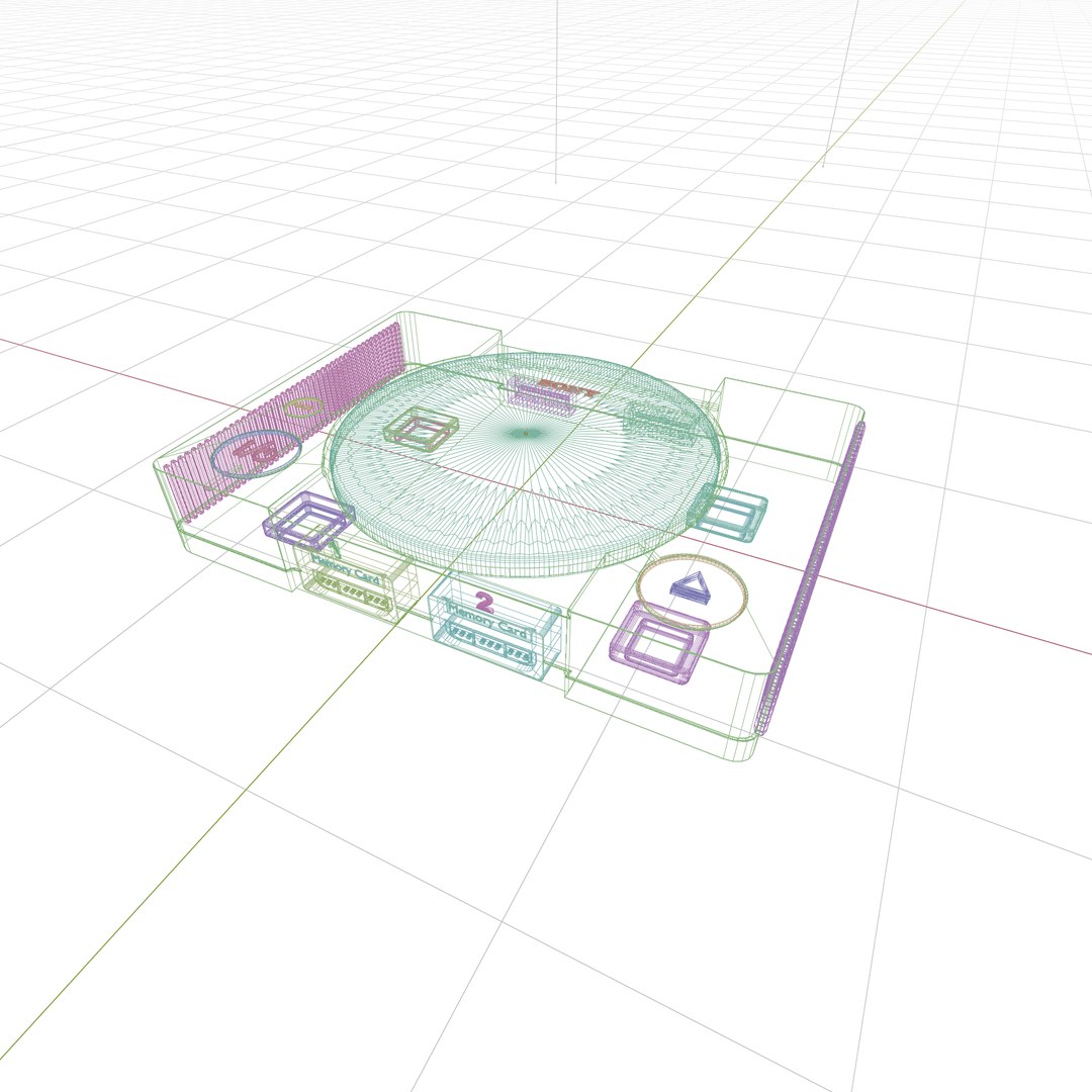 Playstation One Console Model - TurboSquid 1909162