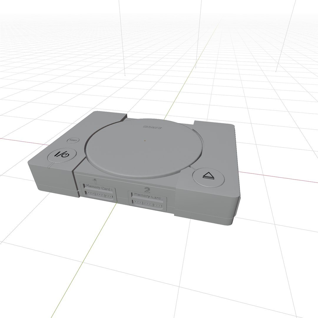 Playstation One Console Model - TurboSquid 1909162