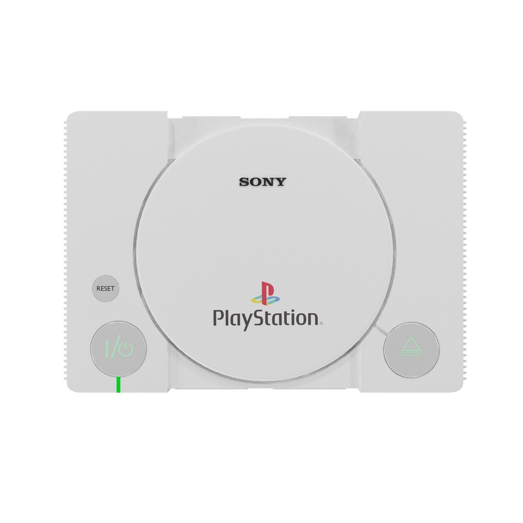 Playstation One Console Model - TurboSquid 1909162