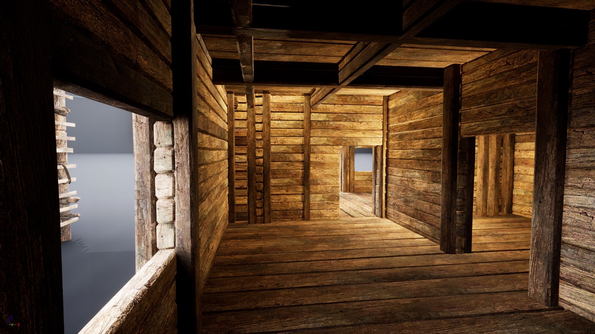 3D ENTERABLE MEDIEVAL HOUSE COTTAGE CABIN HUT VILLAGE COLLECTION ...