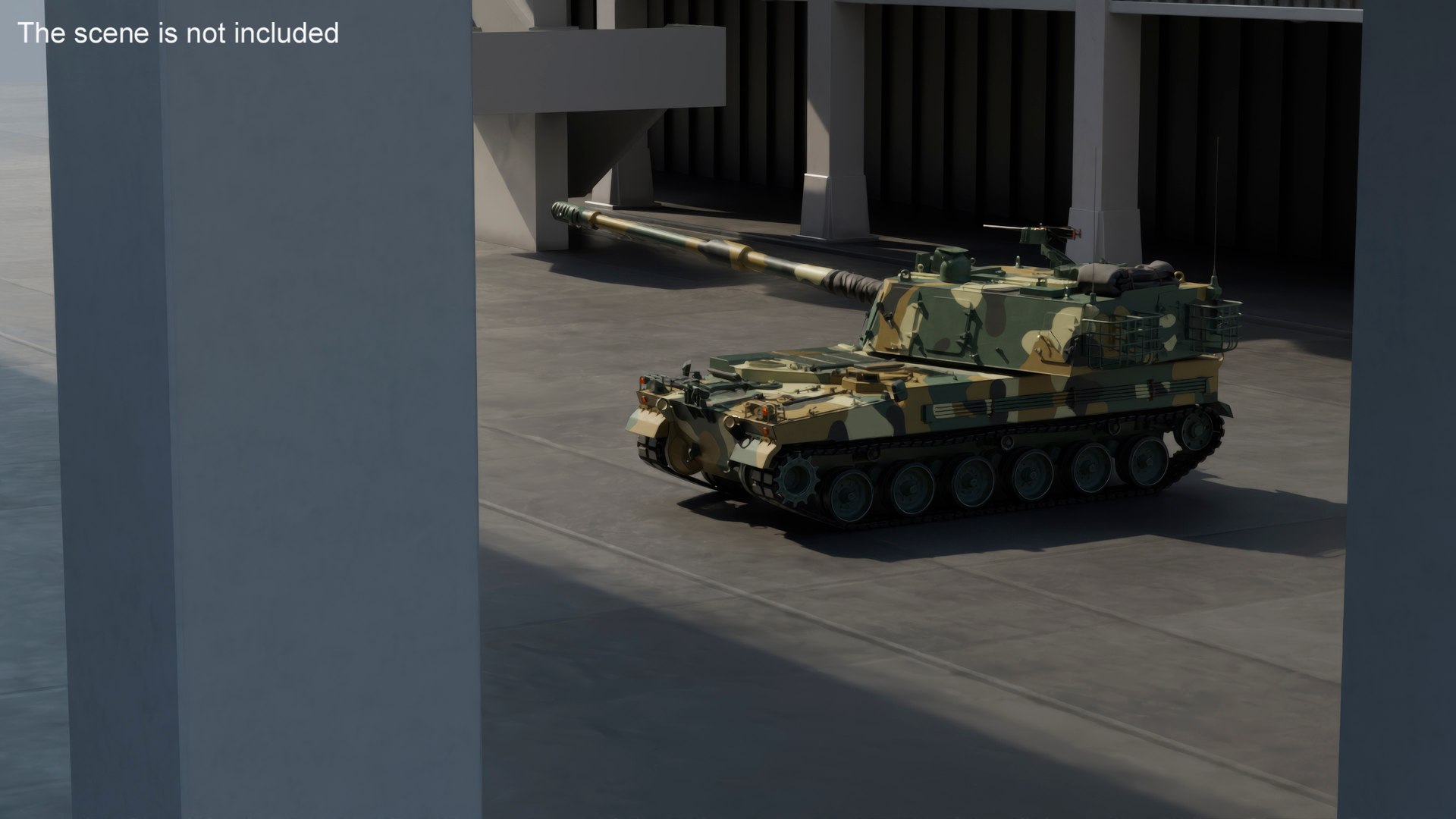 3D K9 Thunder South Korean Howitzer Rigged For Cinema 4D Model ...