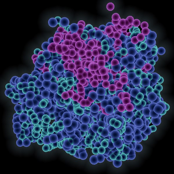 3d model protein molecule