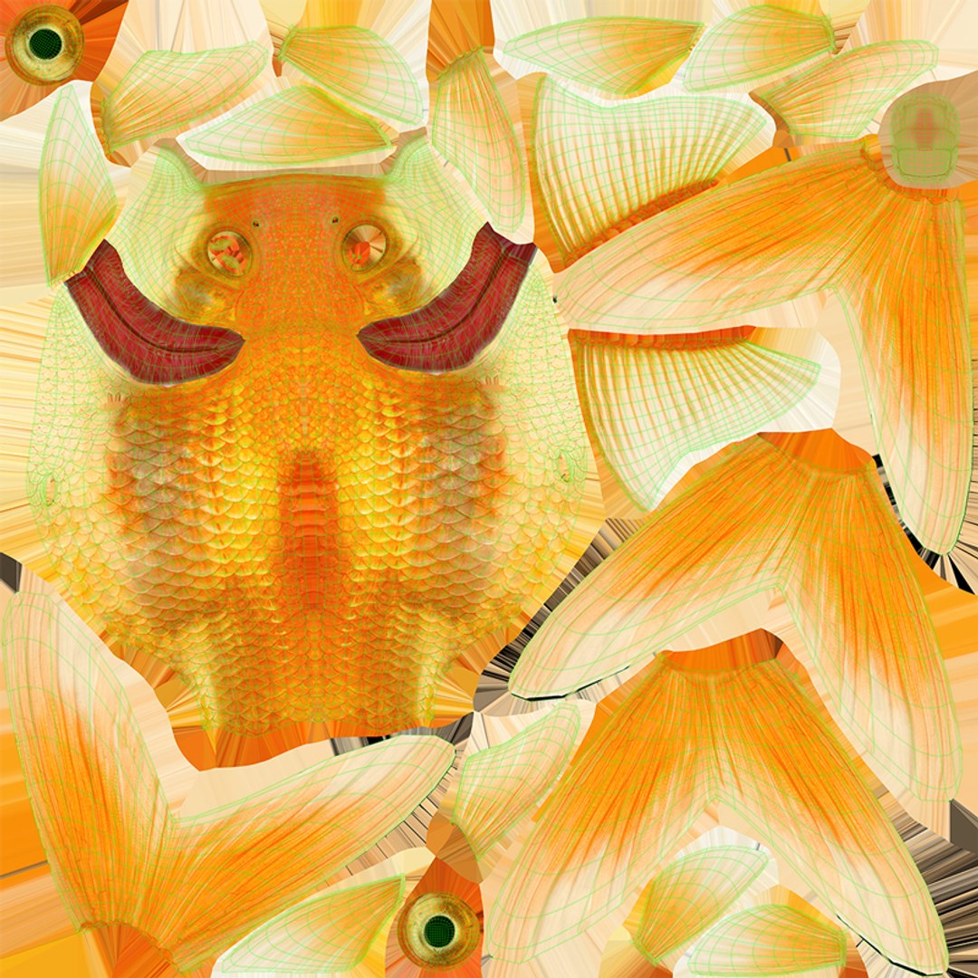 Gold Fish Animated 3D - TurboSquid 2011493