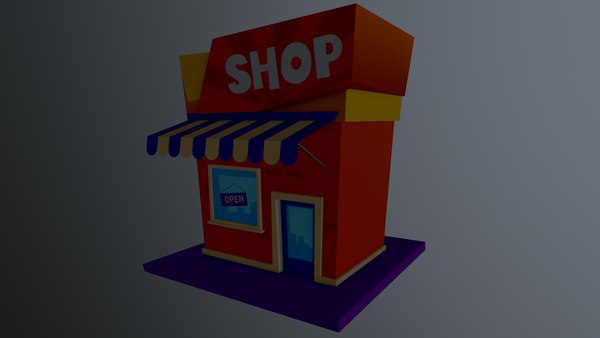 Cartoon Shop Building 3D model - TurboSquid 2006059