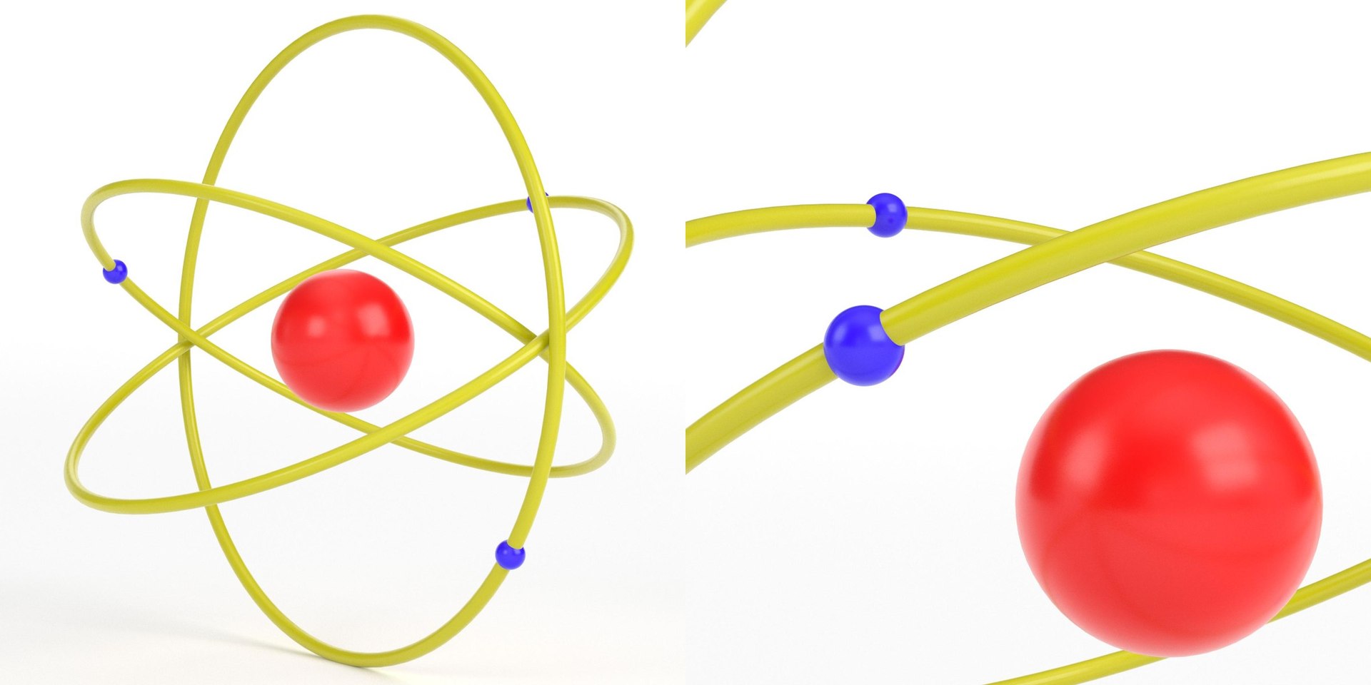 3D Simplistic Atom Model - TurboSquid 1486966