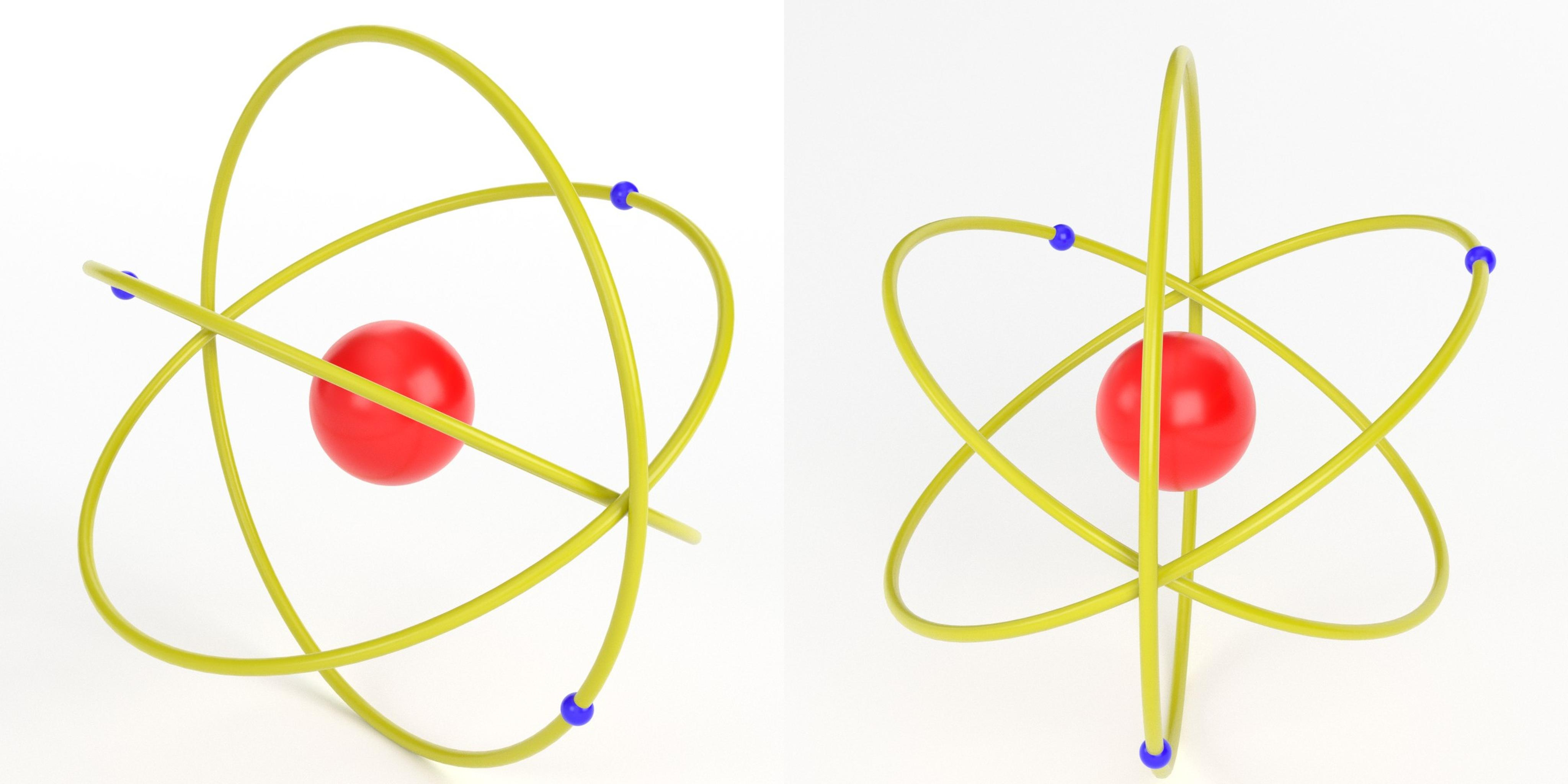 3D simplistic atom model - TurboSquid 1486966