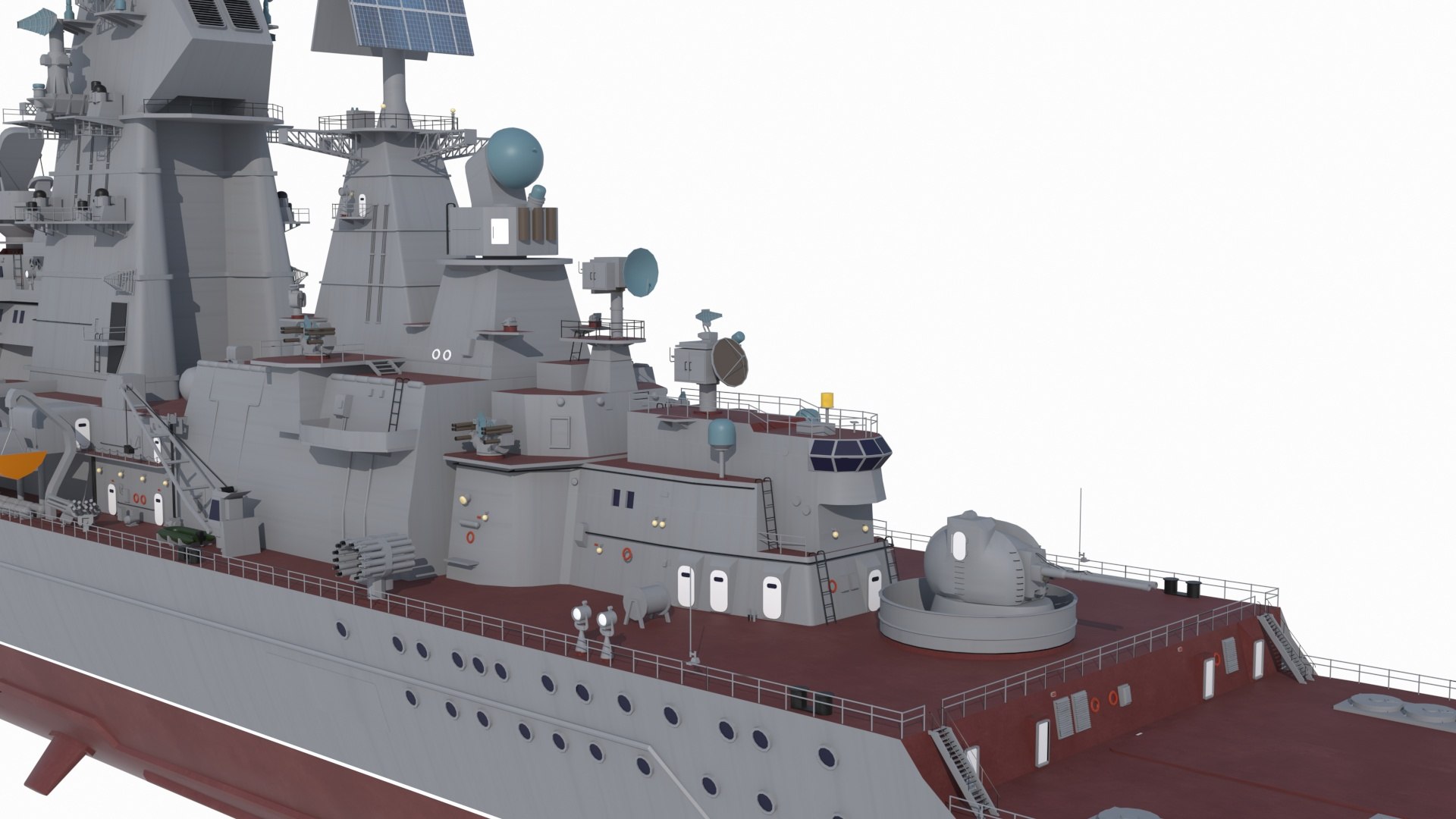 3D Pyotr Velikiy Missile Cruiser - TurboSquid 2574612
