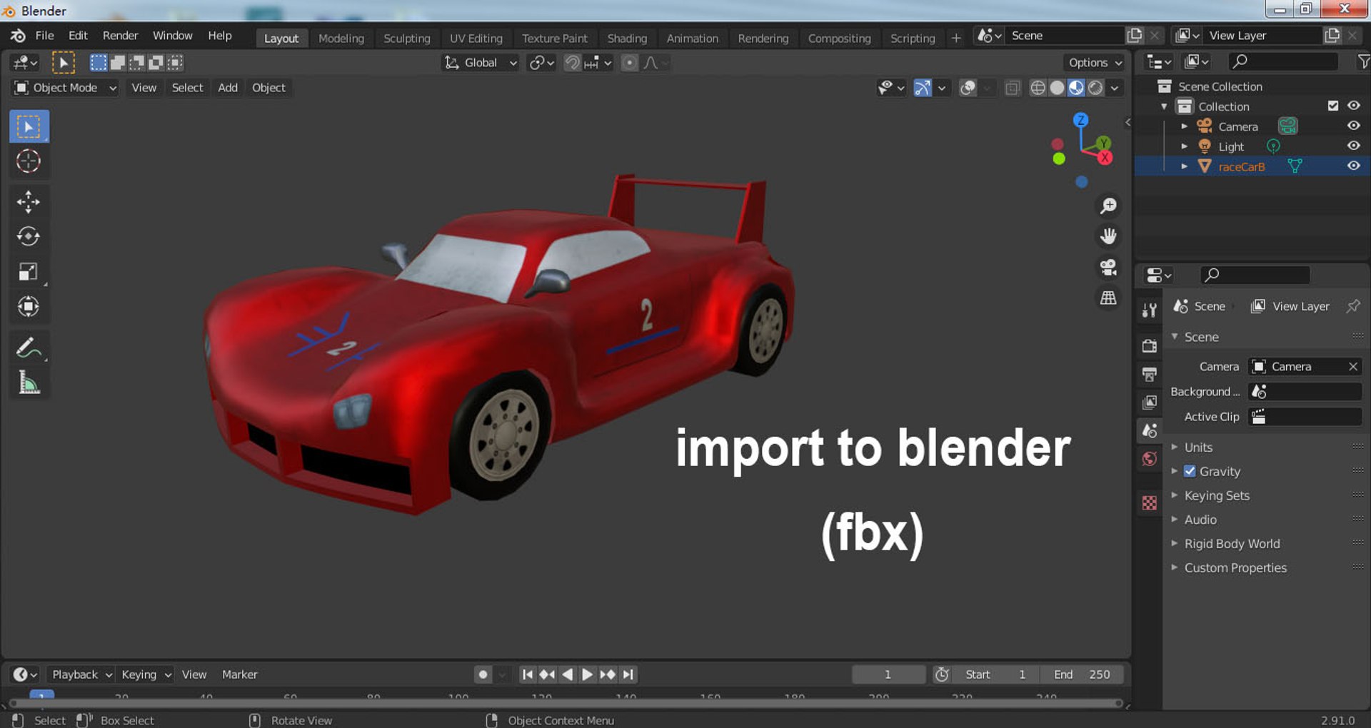 Cartoon Racing Car V2 3D Model - TurboSquid 2236578