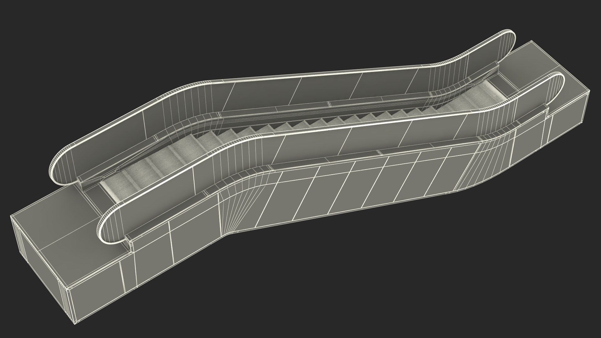 3D Commercial Escalator - TurboSquid 2160920