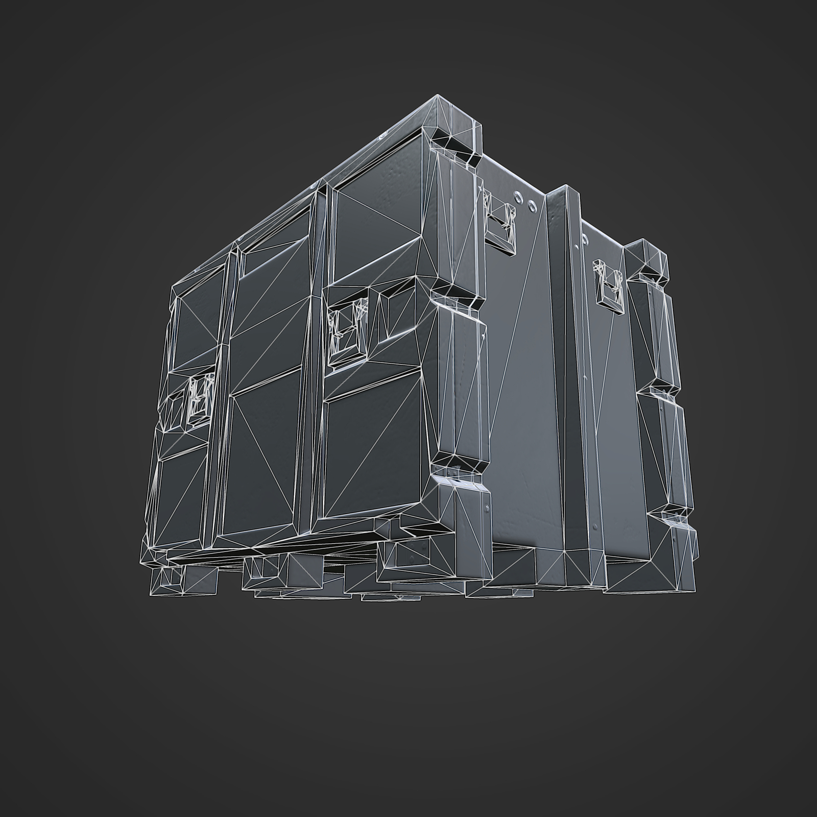 3dsmax military crate