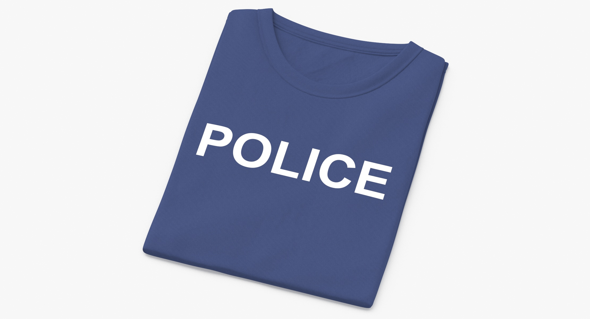 Female Crew Neck Folded Dark Blue Police 01 3D model - TurboSquid 1758942