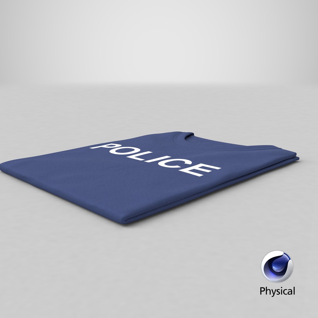 Female Crew Neck Folded Dark Blue Police 01 3D Model - TurboSquid 1758942