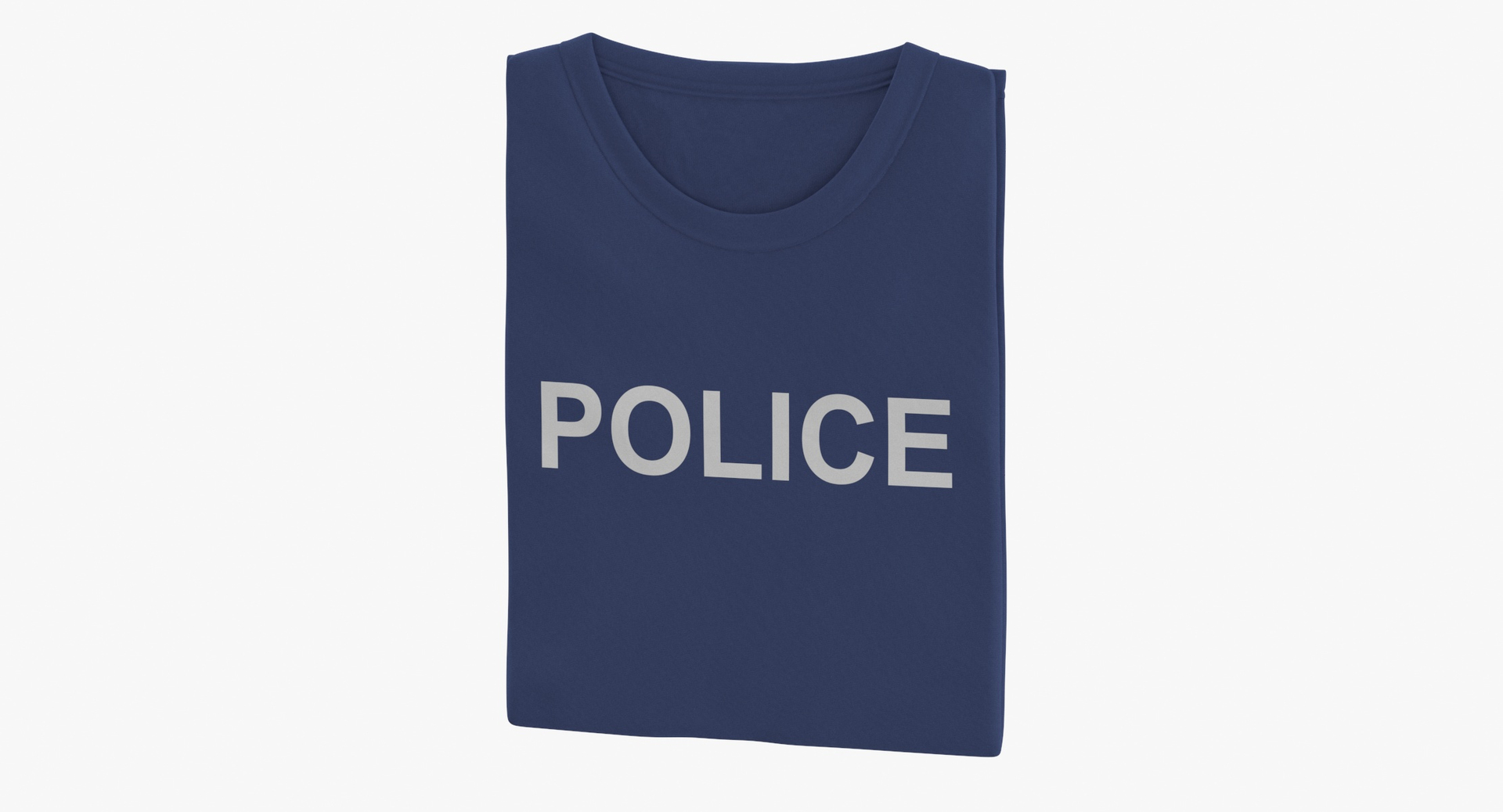 Female Crew Neck Folded Dark Blue Police 01 3D Model - TurboSquid 1758942