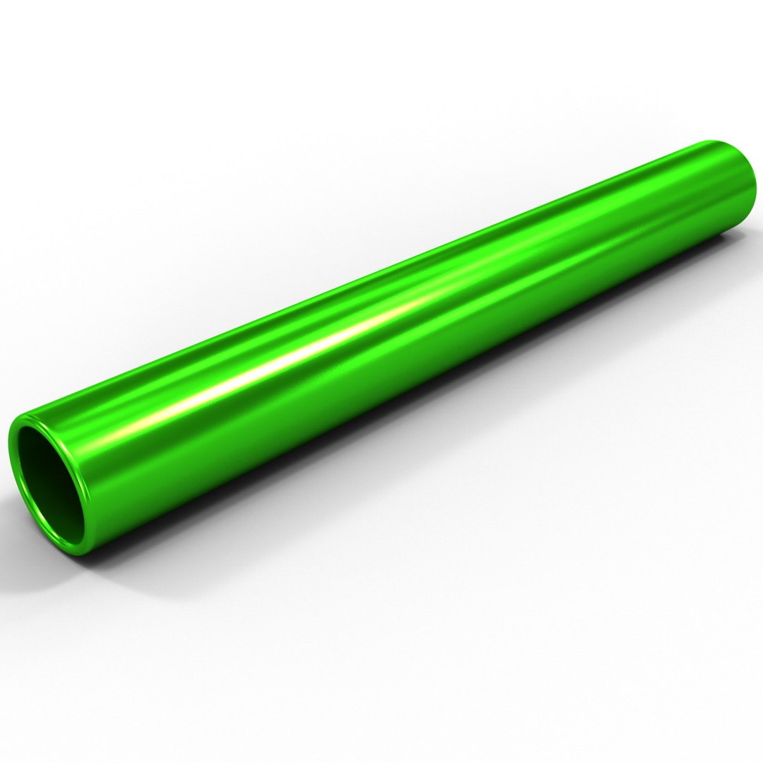 3d Aluminum Track Baton Model