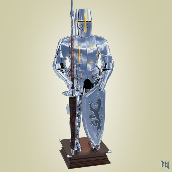 3d german armour xiii model