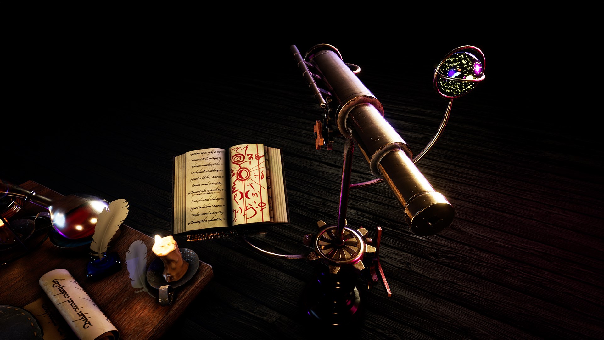 Wizard Table Props 30 Assets Model - TurboSquid 1984605