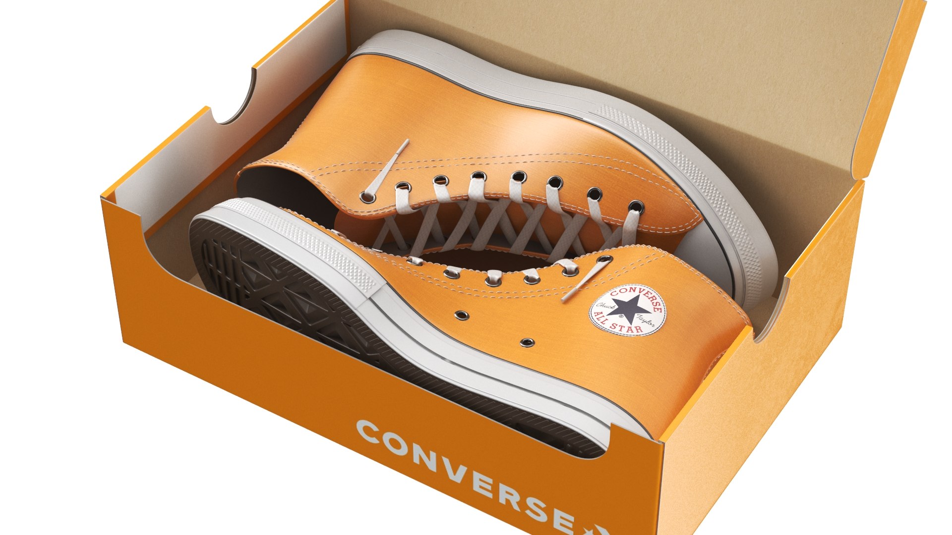 Detailed Sneakers Converse Shoebox Model - TurboSquid 2216900