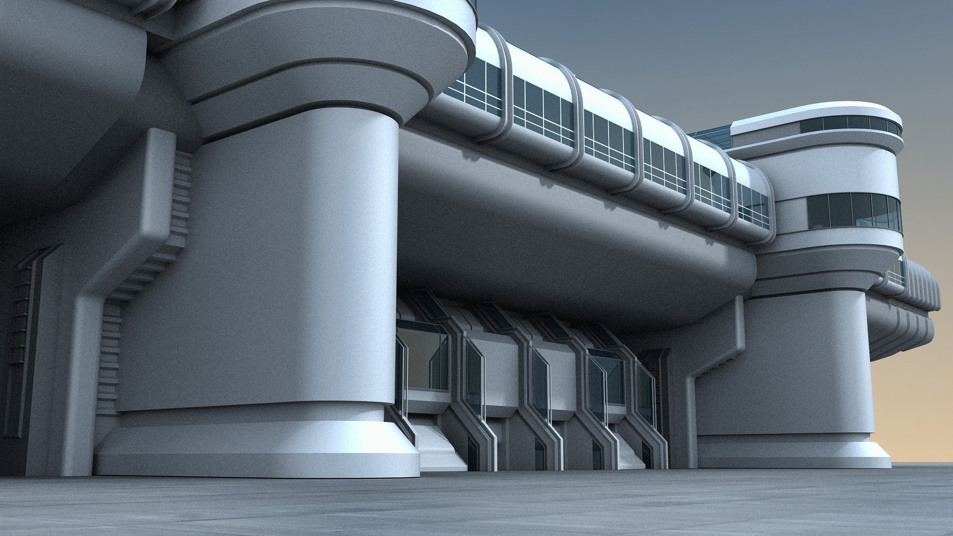 Future Building 015 Model - TurboSquid 2039546