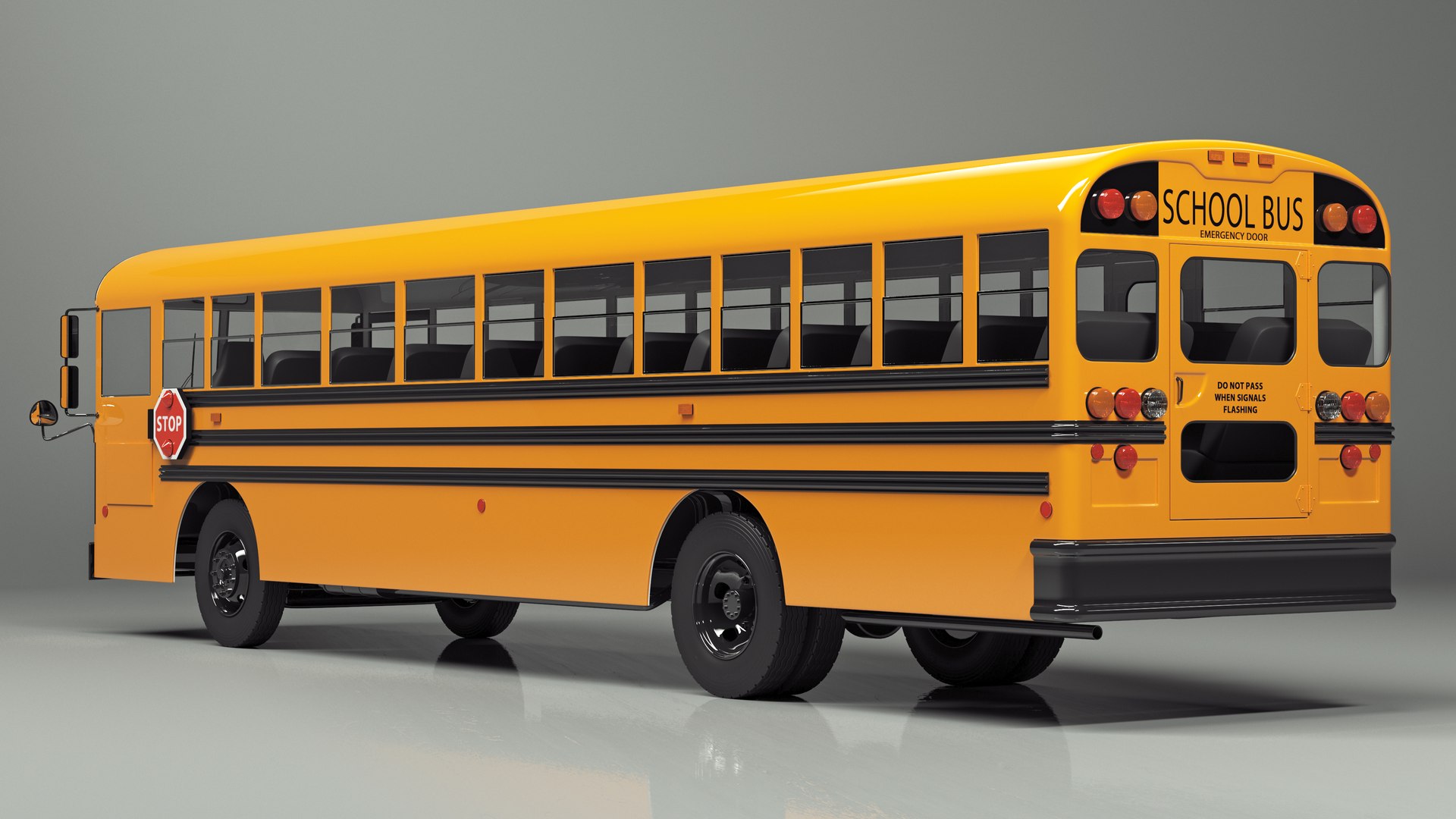 Electric School Bus model - TurboSquid 2145562