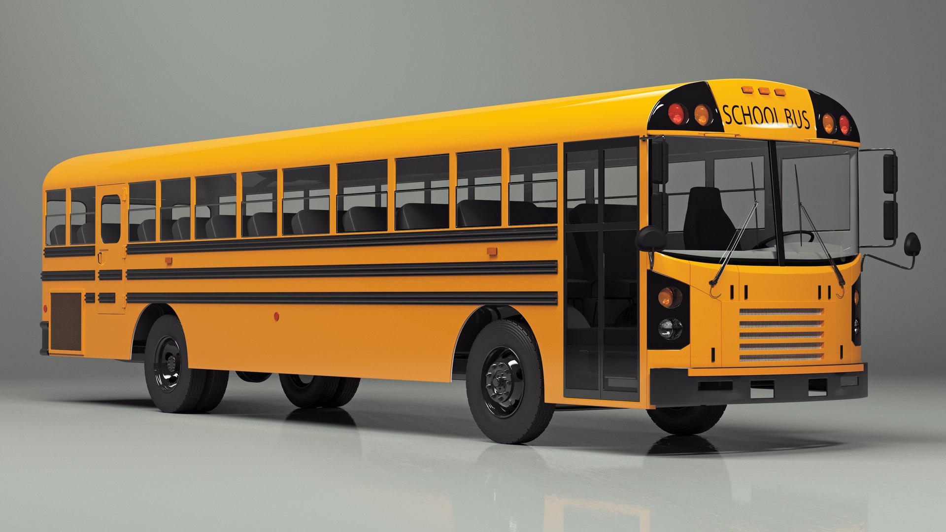 Electric School Bus model - TurboSquid 2145562