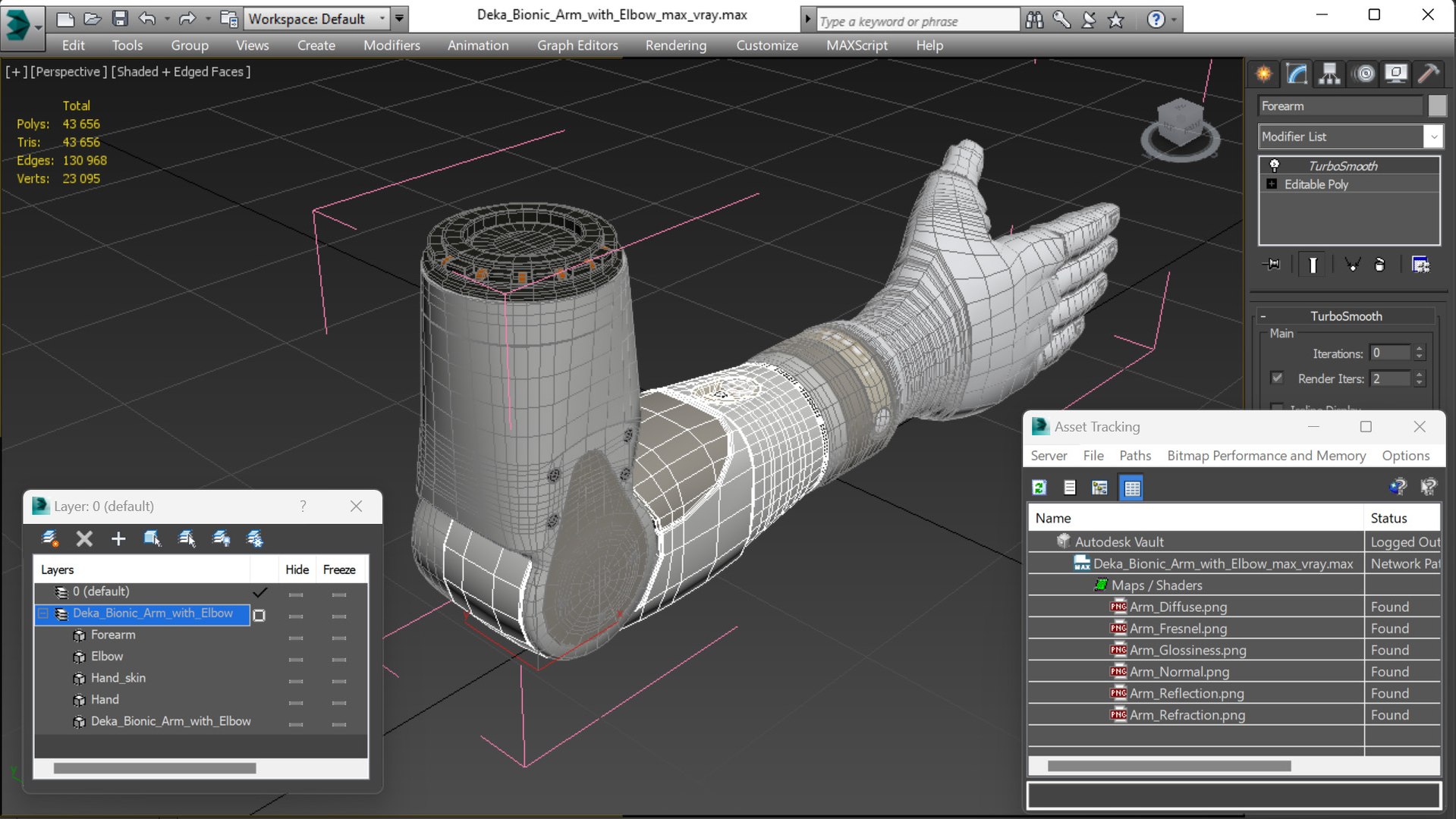 Deka Bionic Arm with Elbow 3D model - TurboSquid 2063834
