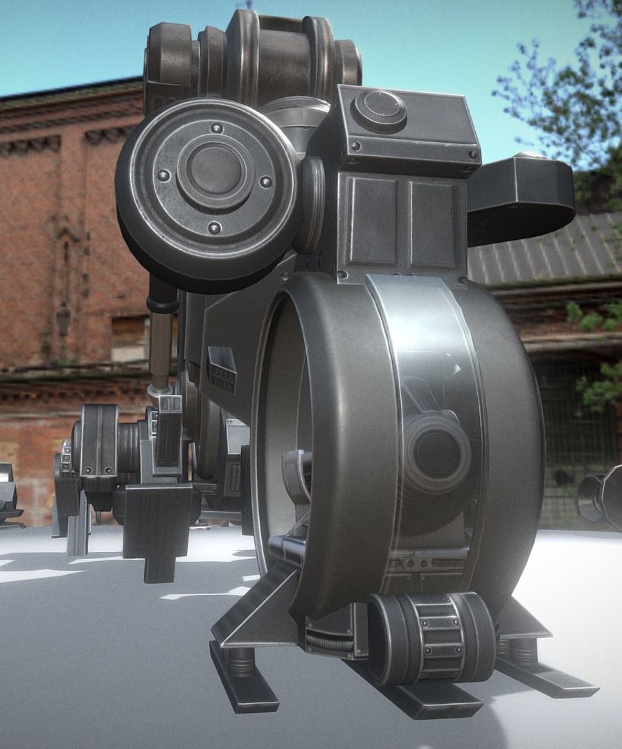 3d Model Walking-mech-neck Pbr