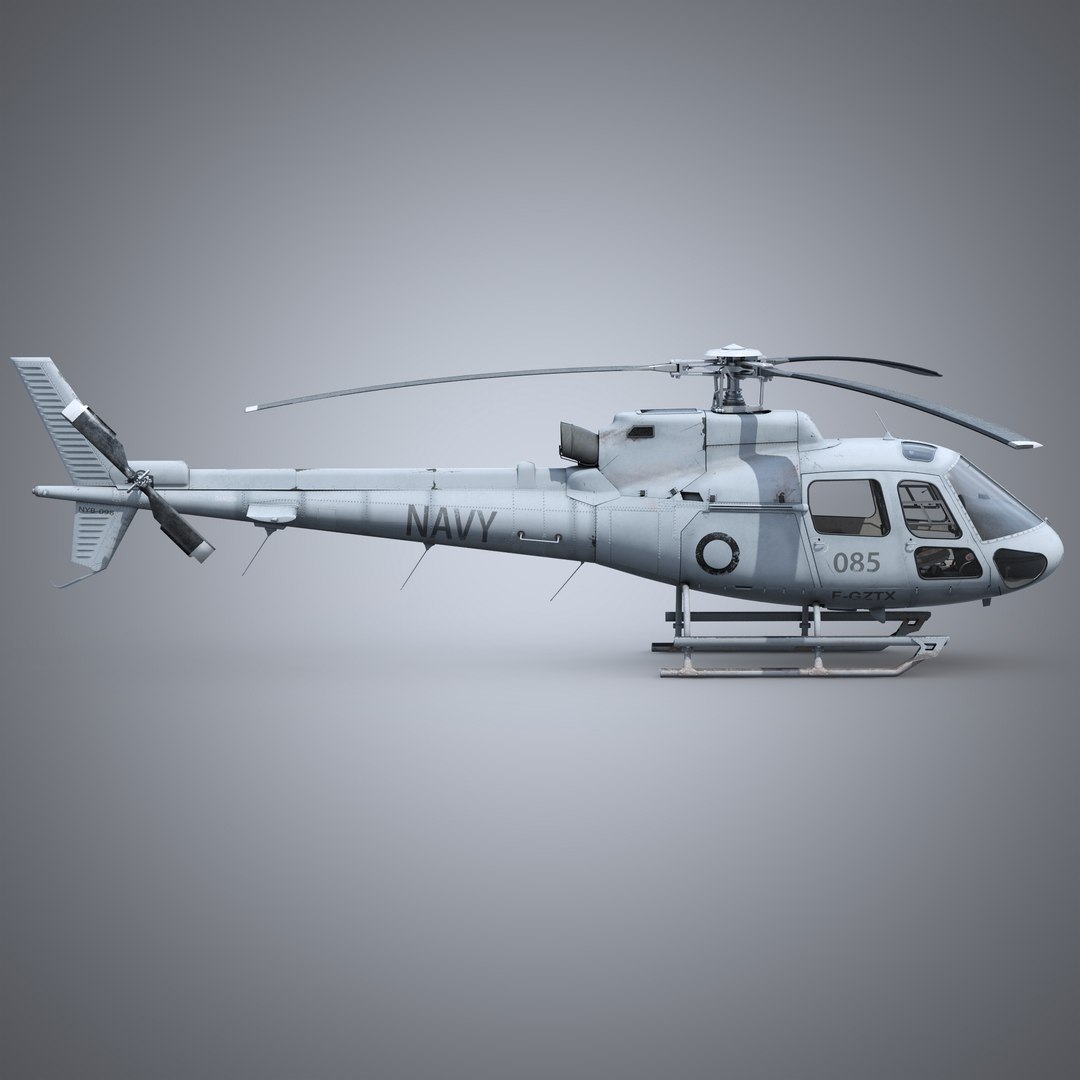 H125 Military Helicopter 3ds