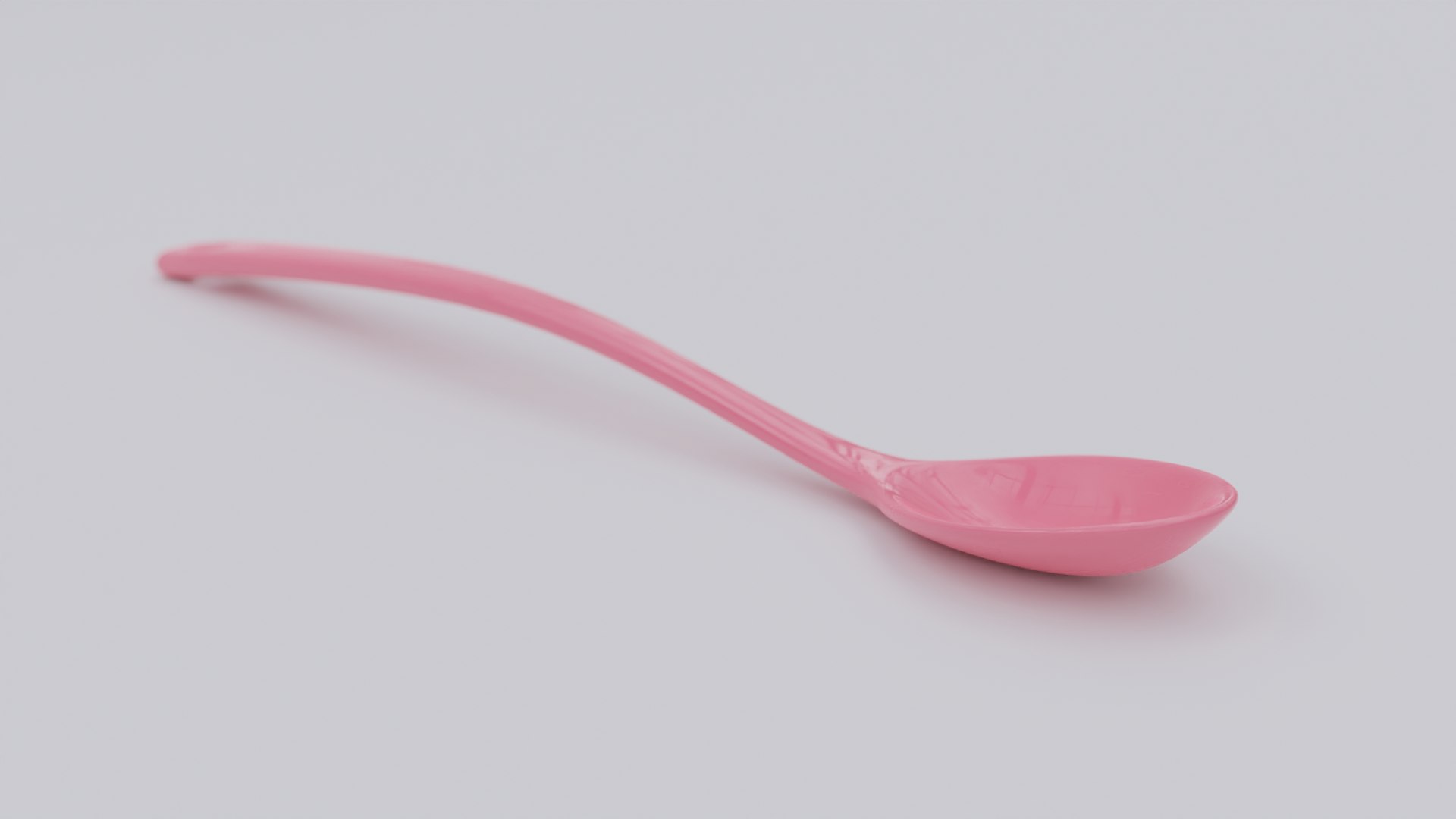 3D Pink Plastic Stirring Spoon - TurboSquid 1948425