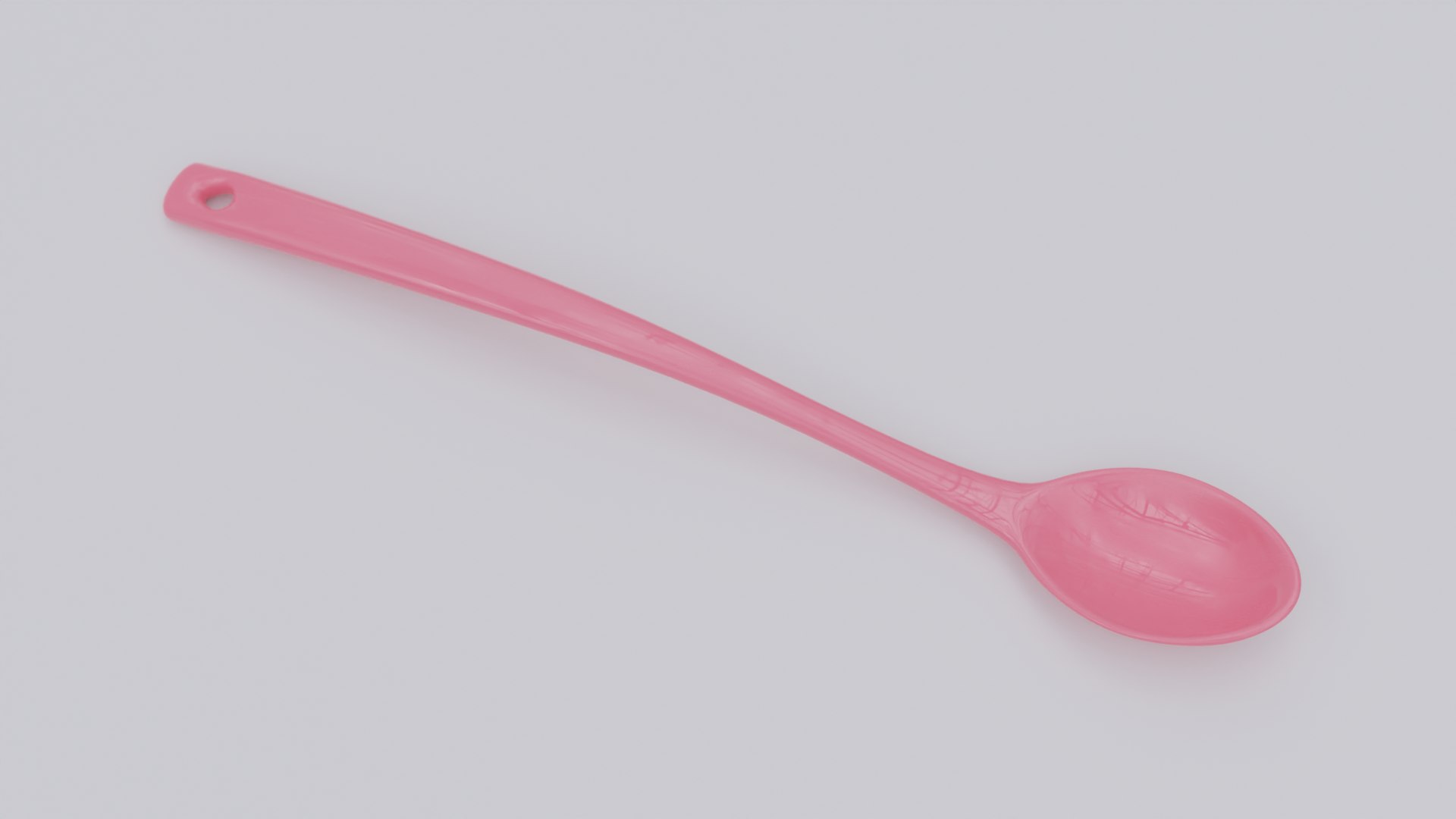 3D Pink Plastic Stirring Spoon - TurboSquid 1948425