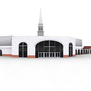 3d church building