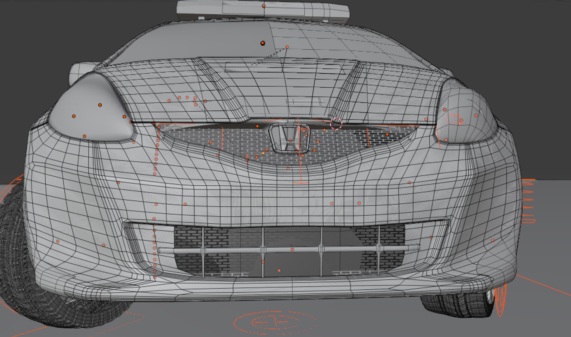 3D Blender Police Car - TurboSquid 1575216