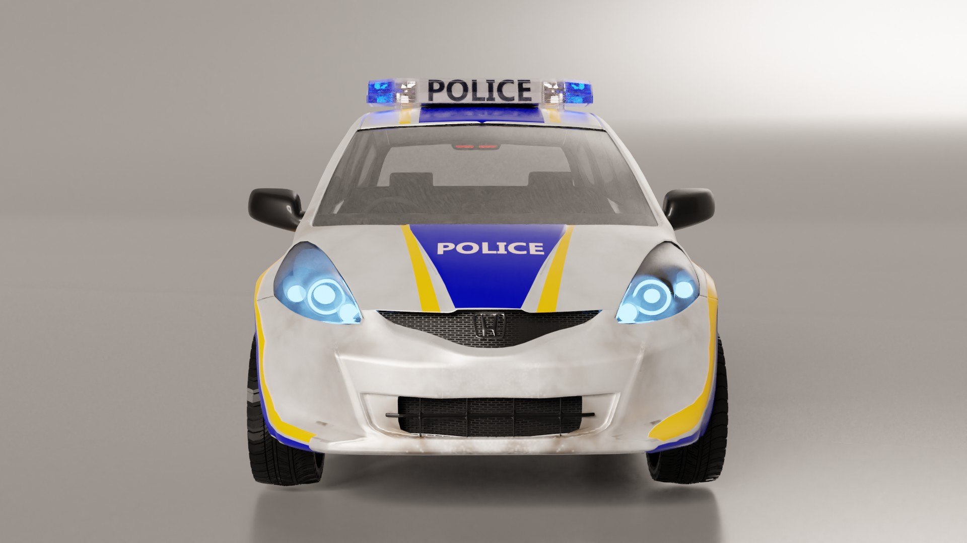 3D Blender Police Car - TurboSquid 1575216