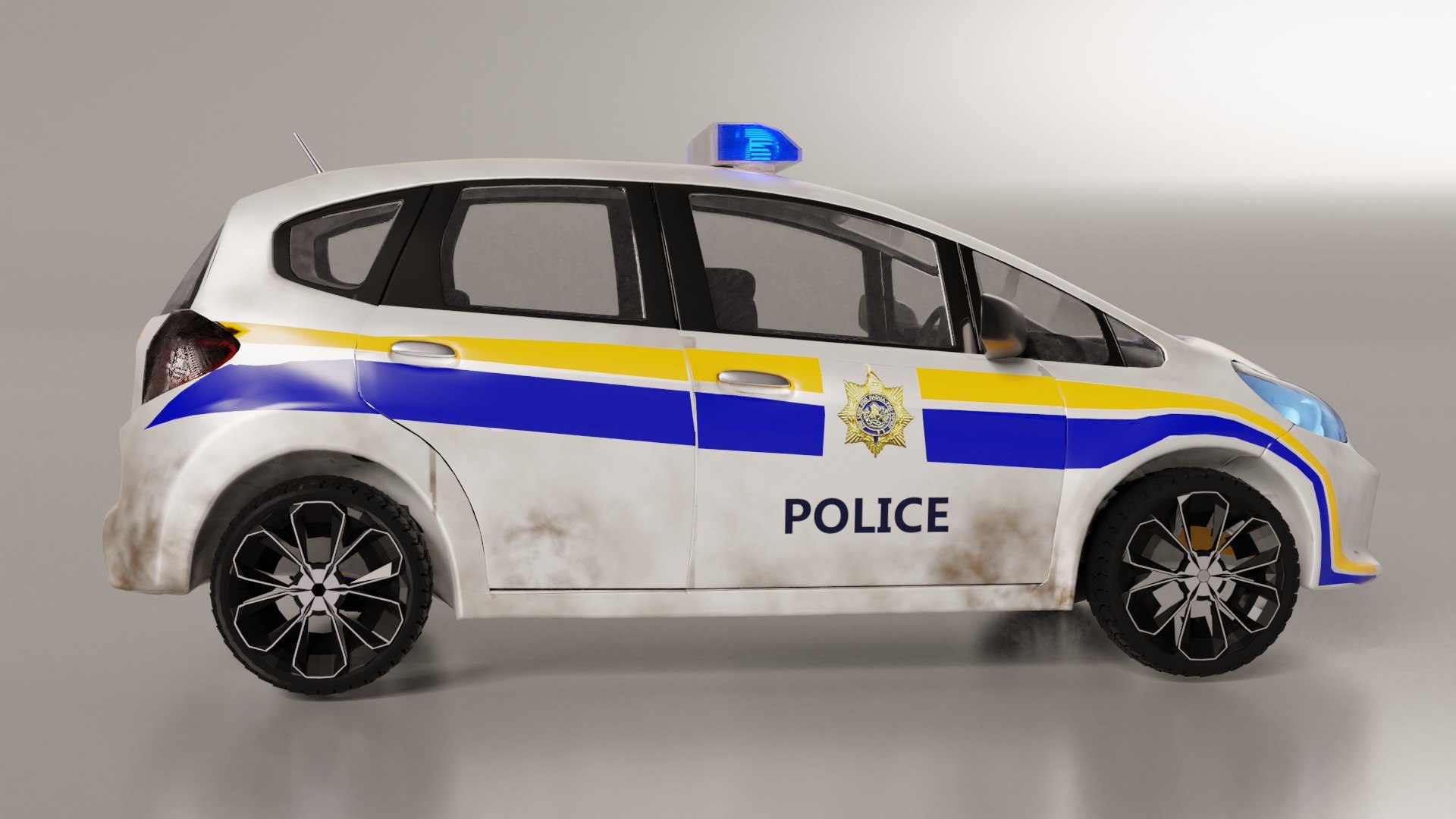 3D Blender Police Car - TurboSquid 1575216