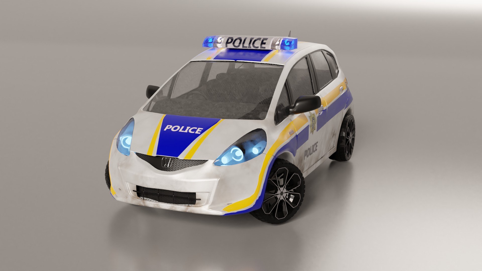 3D Blender Police Car - TurboSquid 1575216