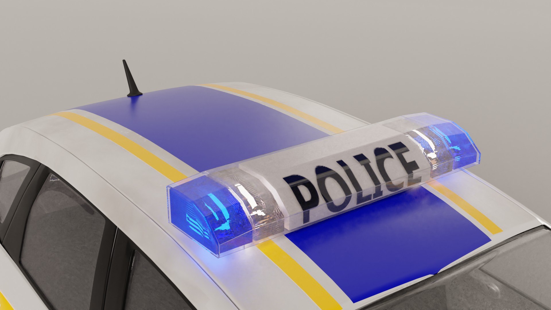 3D Blender Police Car - TurboSquid 1575216