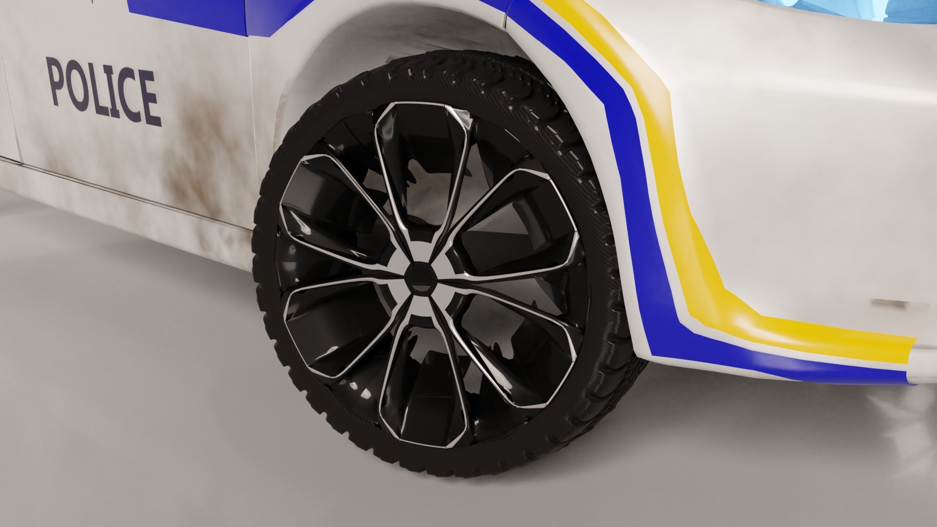 3D Blender Police Car - TurboSquid 1575216