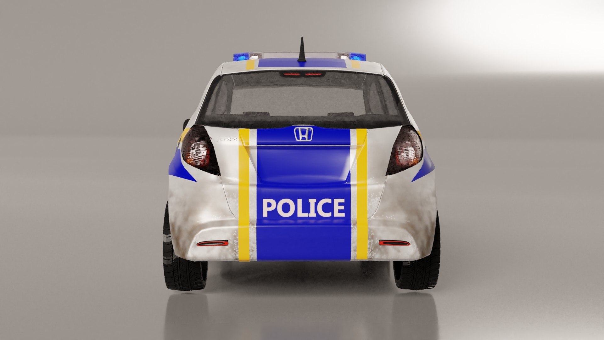 3D Blender Police Car - TurboSquid 1575216