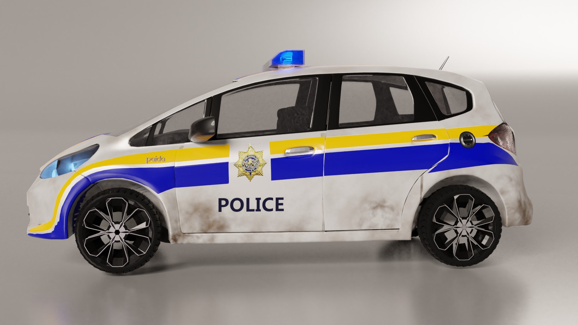 3D Blender Police Car - TurboSquid 1575216