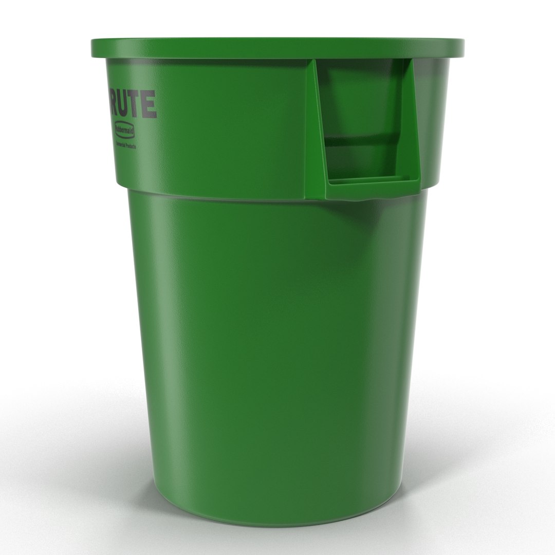 Max Plastic Garbage Green Modeled