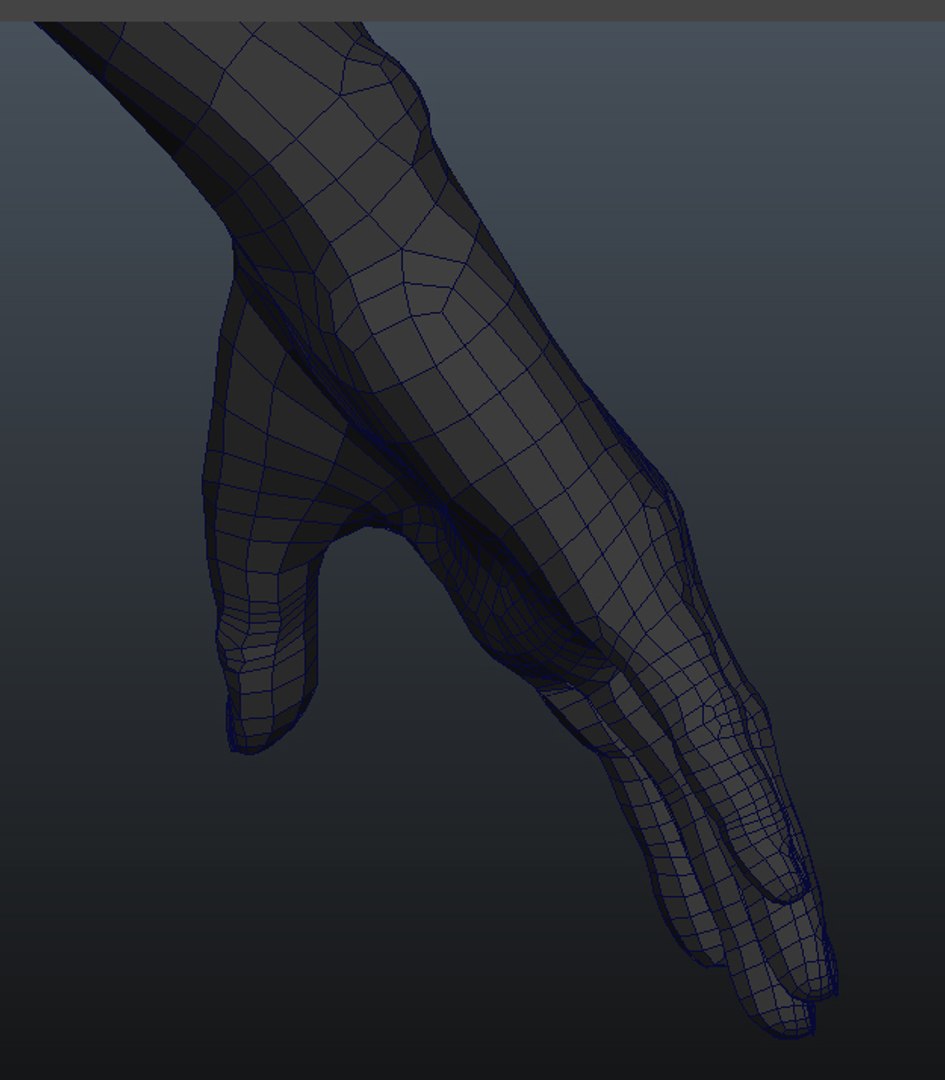 maya male body base mesh