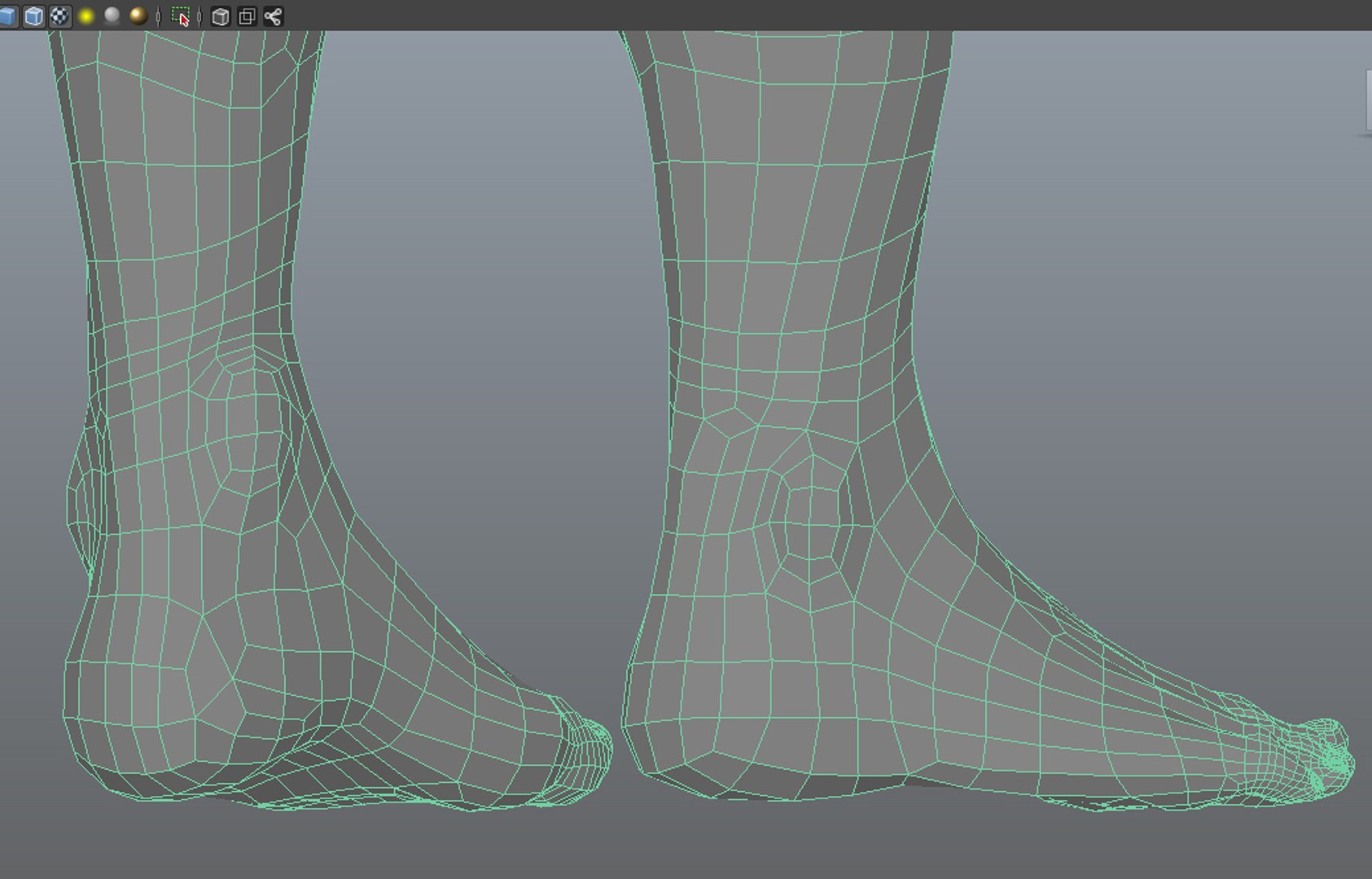 maya male body base mesh