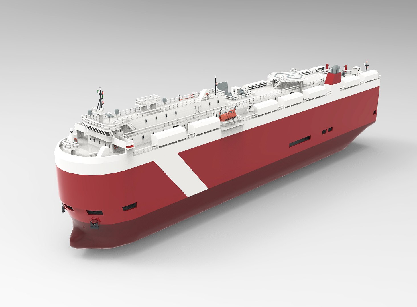 3D Low Poly RoRo Car Carrier - TurboSquid 1903709