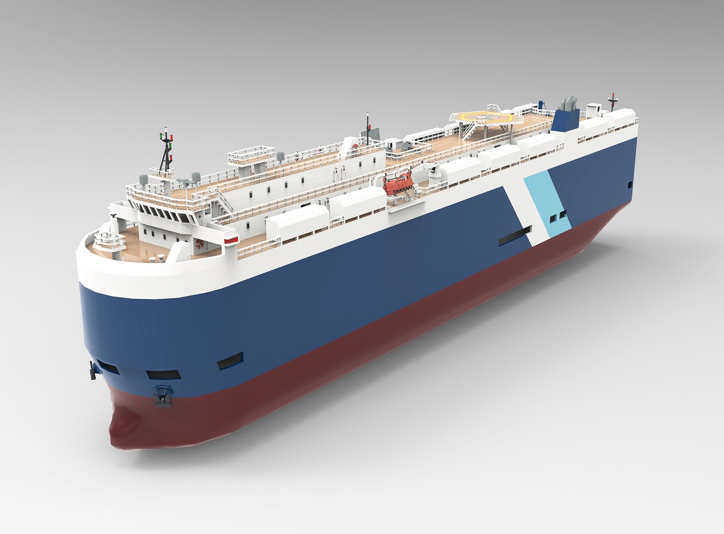 3D Low Poly RoRo Car Carrier - TurboSquid 1903709