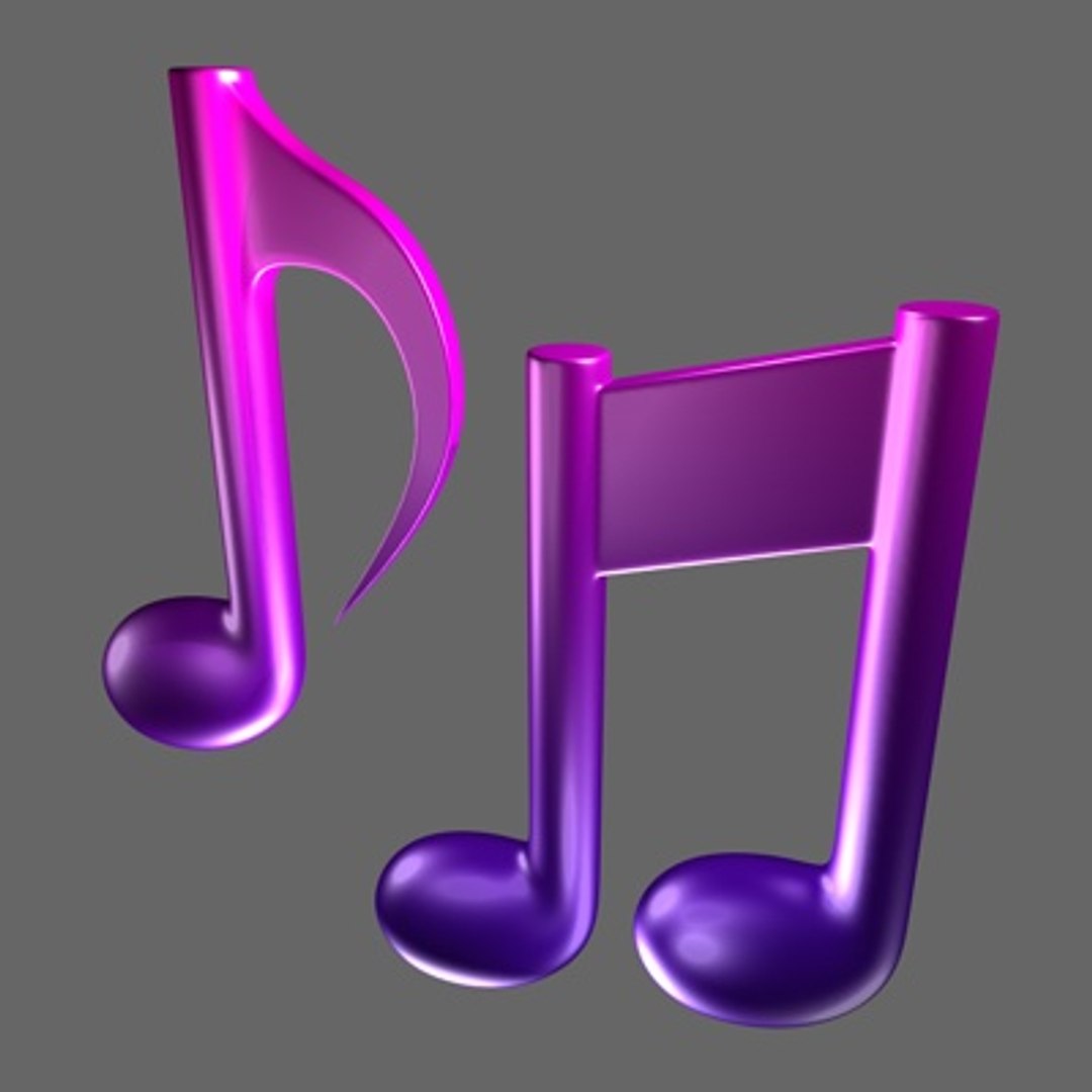 Music Notes 3d Model