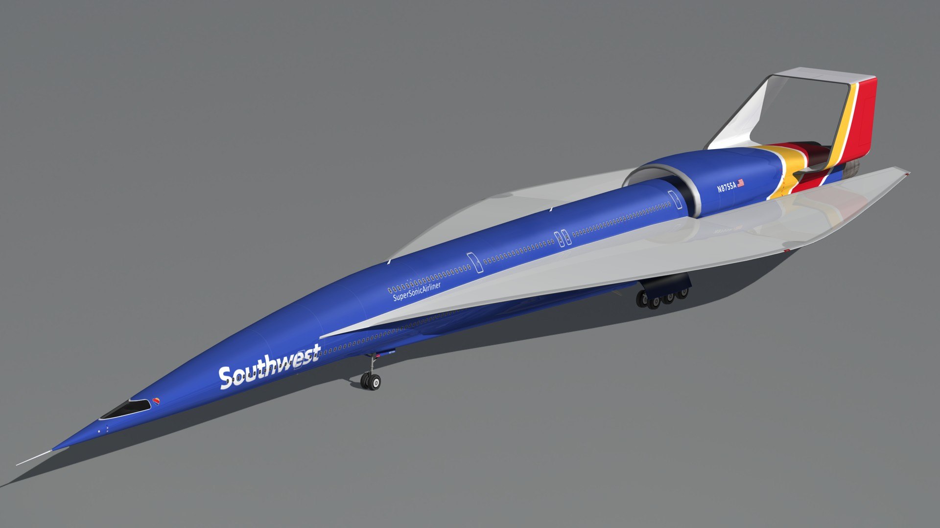 3D SSA Southwest Airlines - TurboSquid 2154566