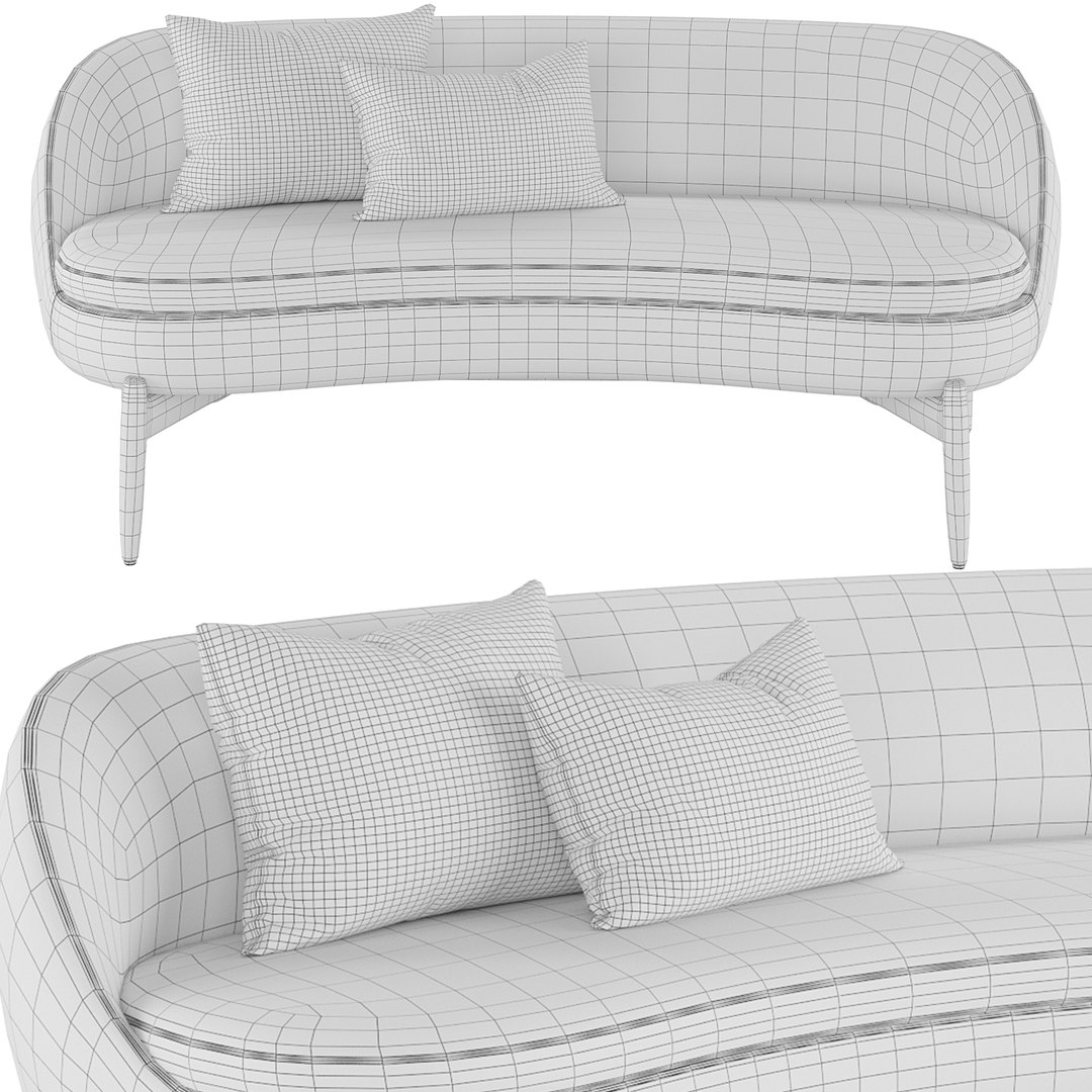 Sendai Lounge Sofa 3D - TurboSquid 2143291